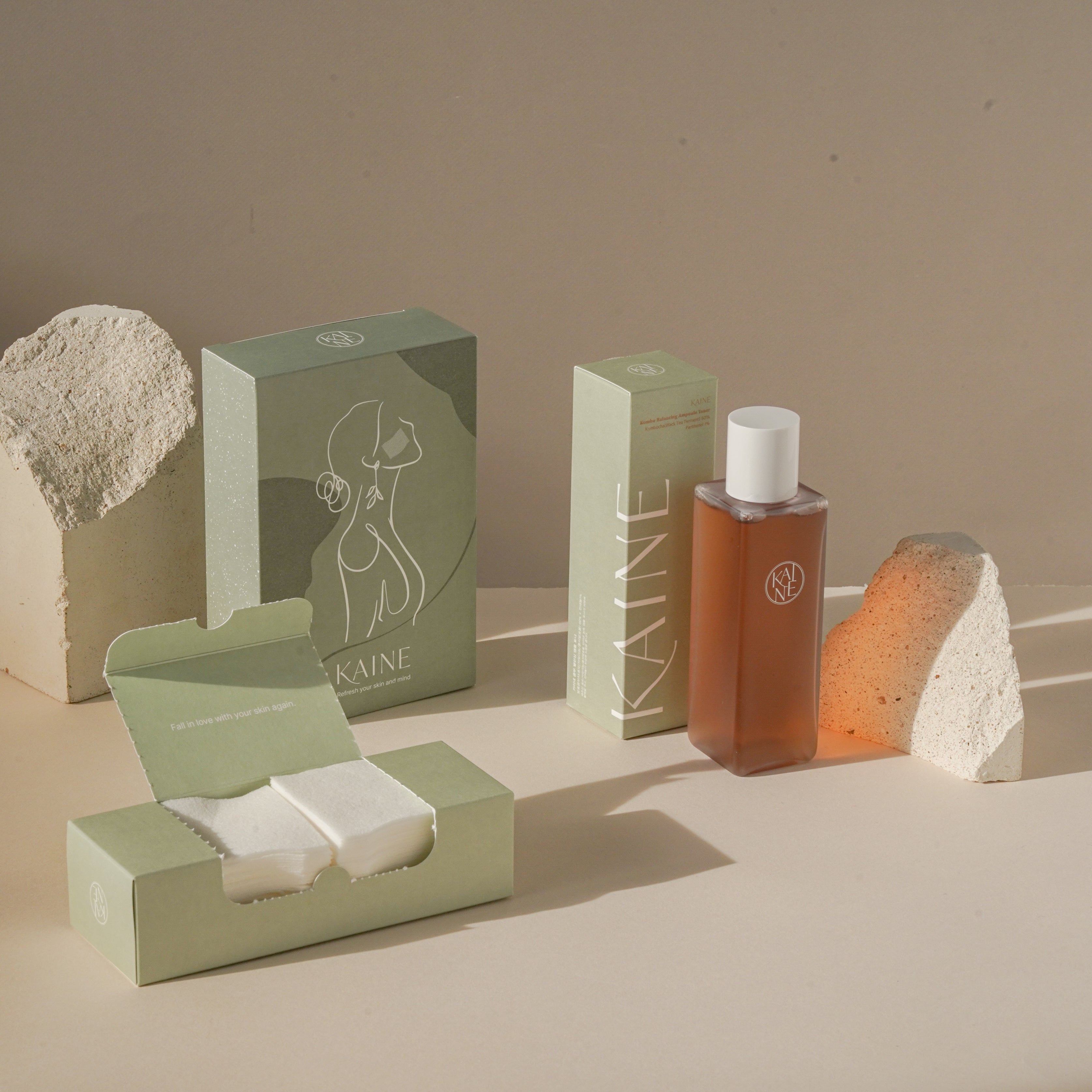 Kombu Balancing Ampoule Toner Face Pack Set – KAINE Cosmetics